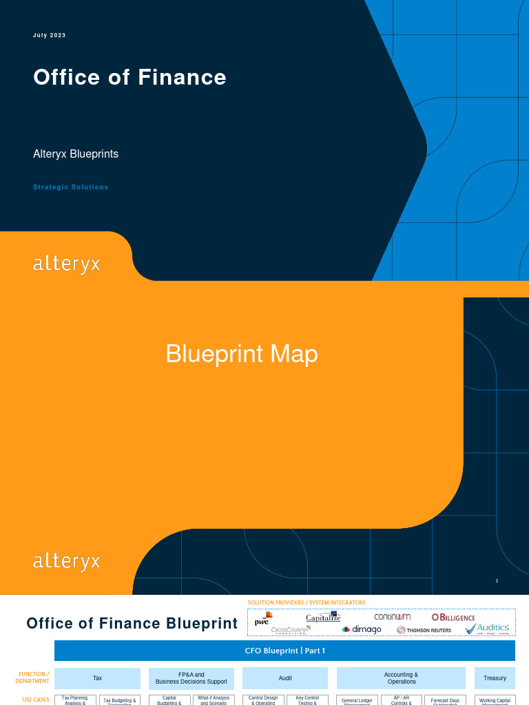 Office of Finance Blueprint Map | PDF | Accounting | Taxes