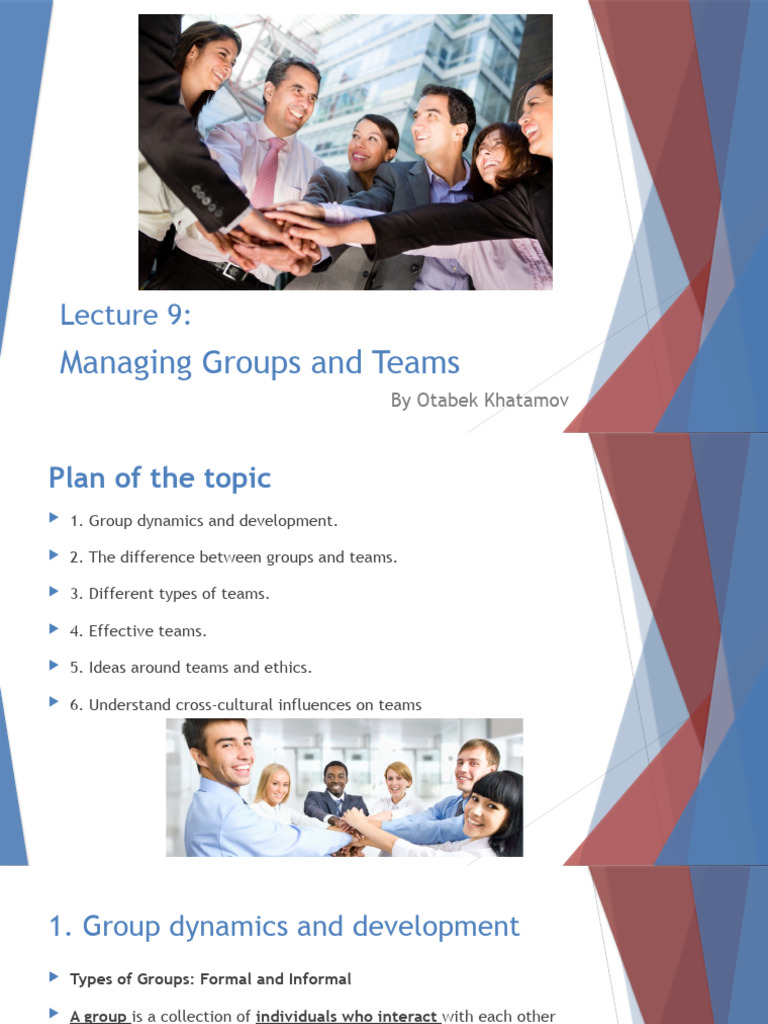 Organizational Behaviour - 9 - Managing Group and Teams | PDF | Group ...