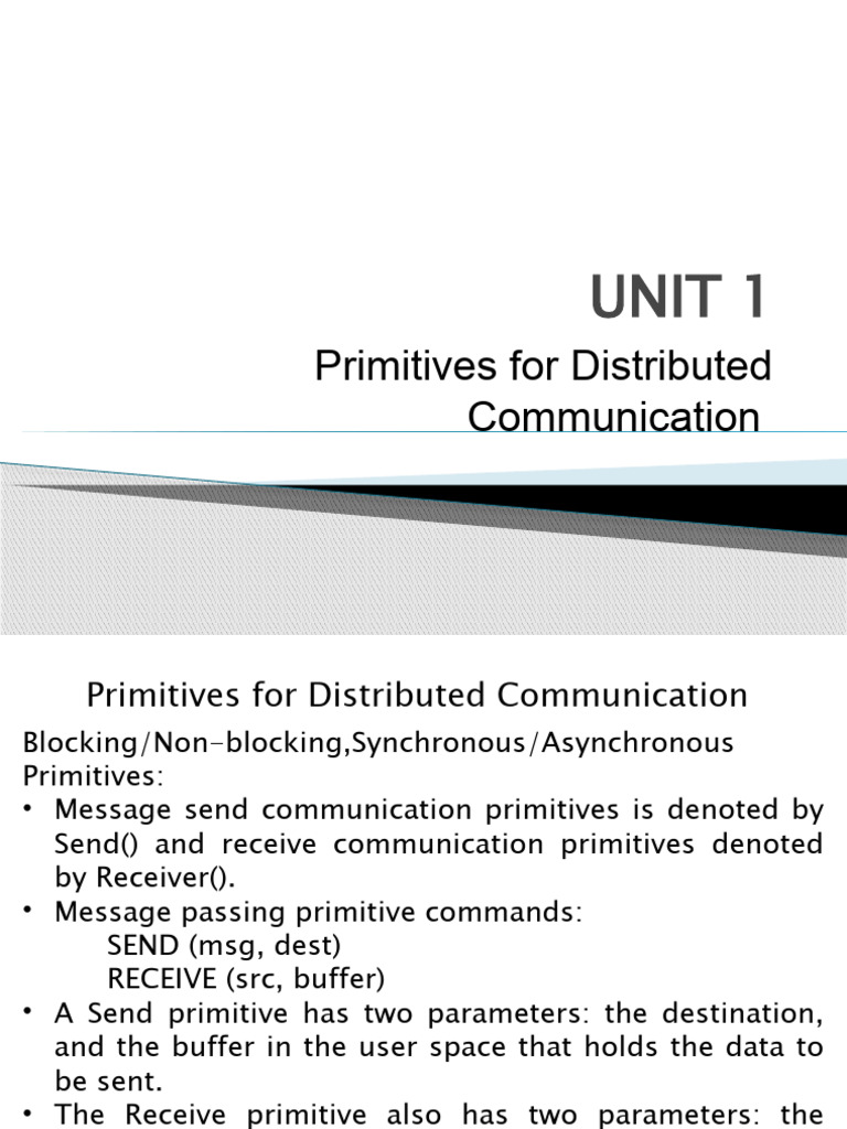 Primitives for Distributed Communication | PDF | Message Passing ... Primitives for Distributed Communication | PDF | Message Passing ...