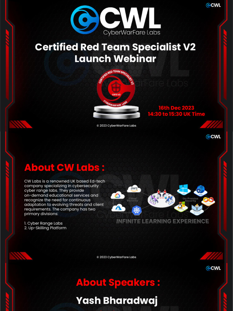 CRTS V2 Launch Webinar | PDF | Cyberwarfare | Security CRTS V2 Launch Webinar | PDF | Cyberwarfare | Security