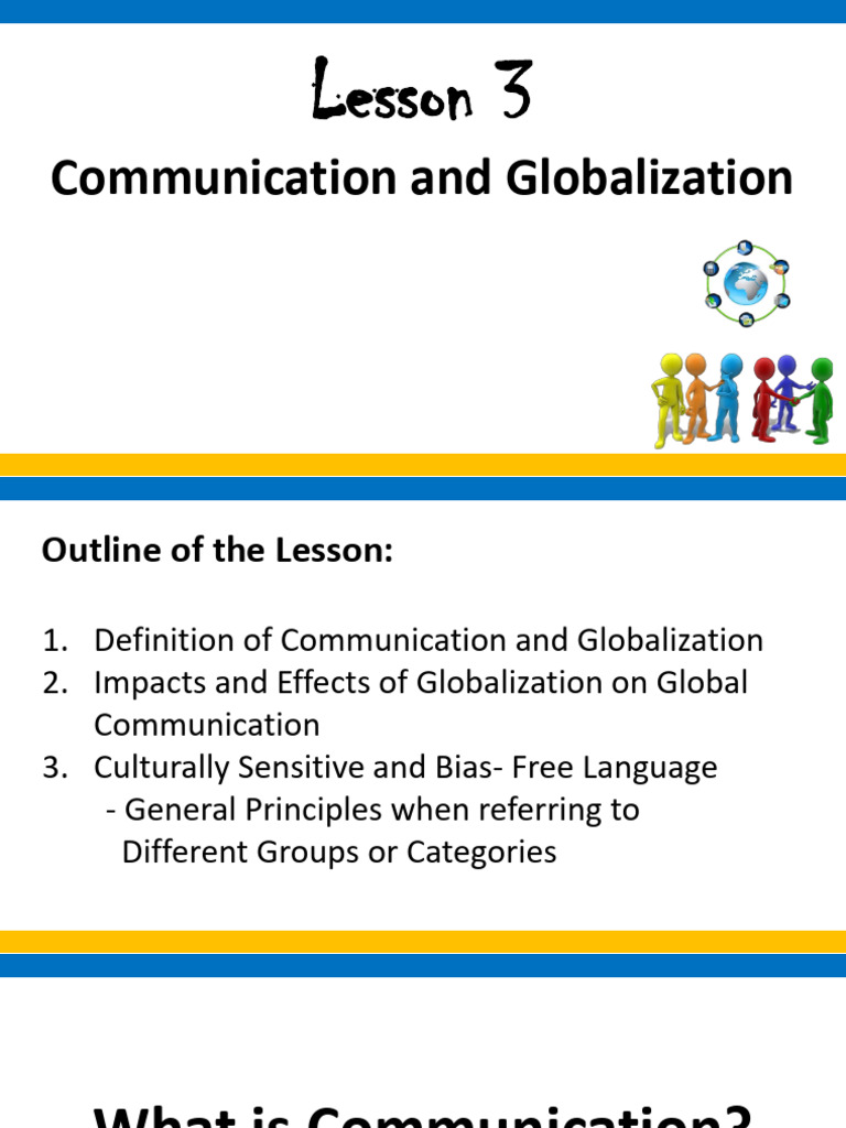 PRELIM-LESSON-3 | PDF | Communication | Globalization