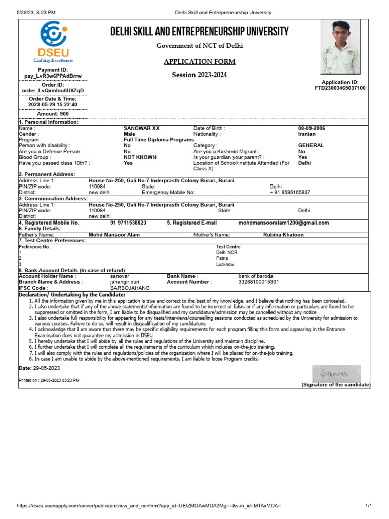 Delhi Skill and Entrepreneurship University | PDF