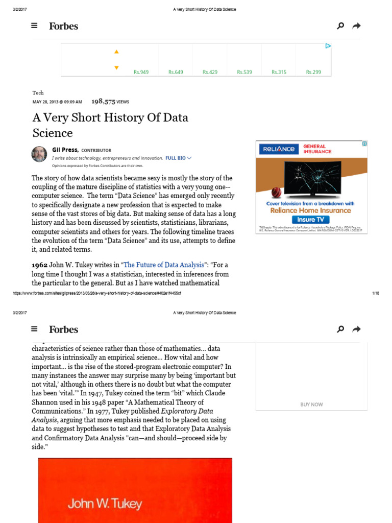Evolution of Data Science Timeline | PDF | Data Mining | Data Science