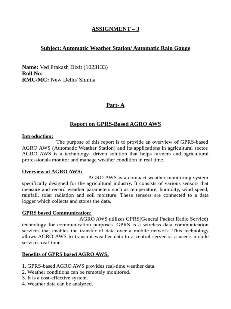 Assignment 3 Vedprakash | PDF | General Packet Radio Service | Antenna ...