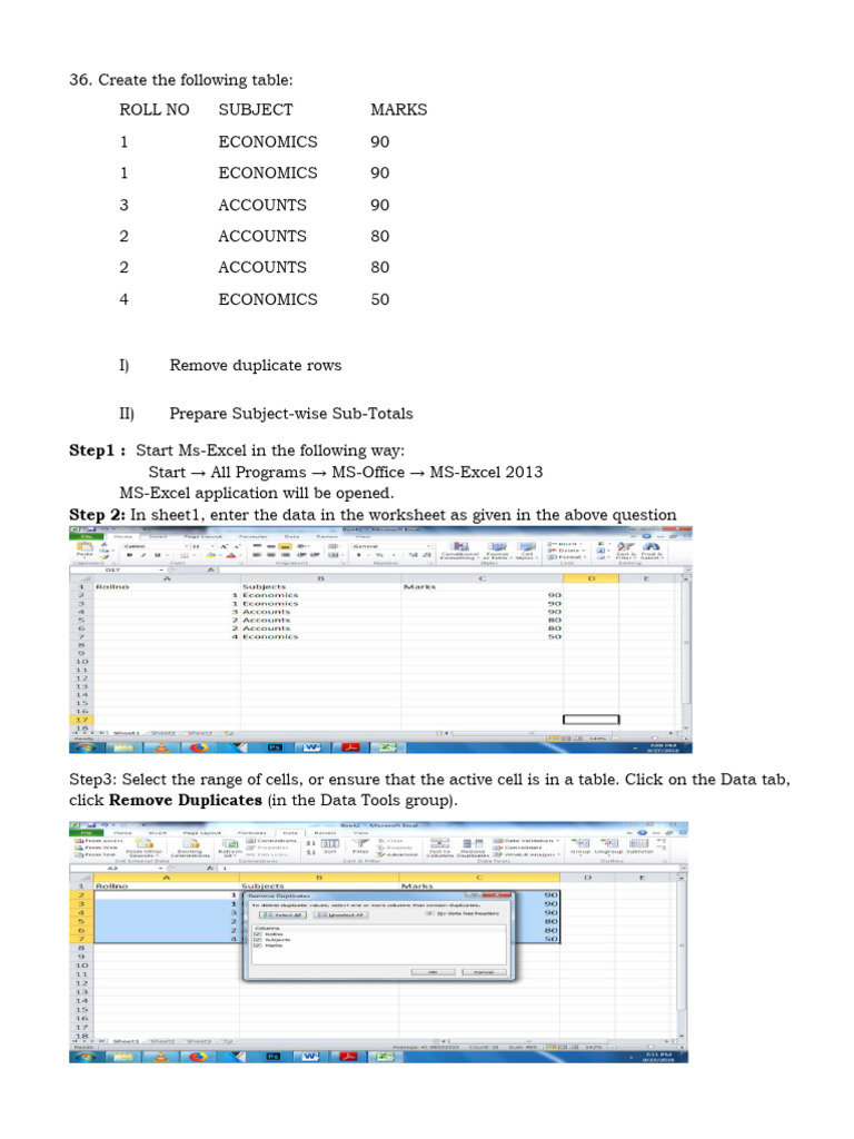 Excel-Practical Record 36-40 | PDF | Microsoft Excel | System Software