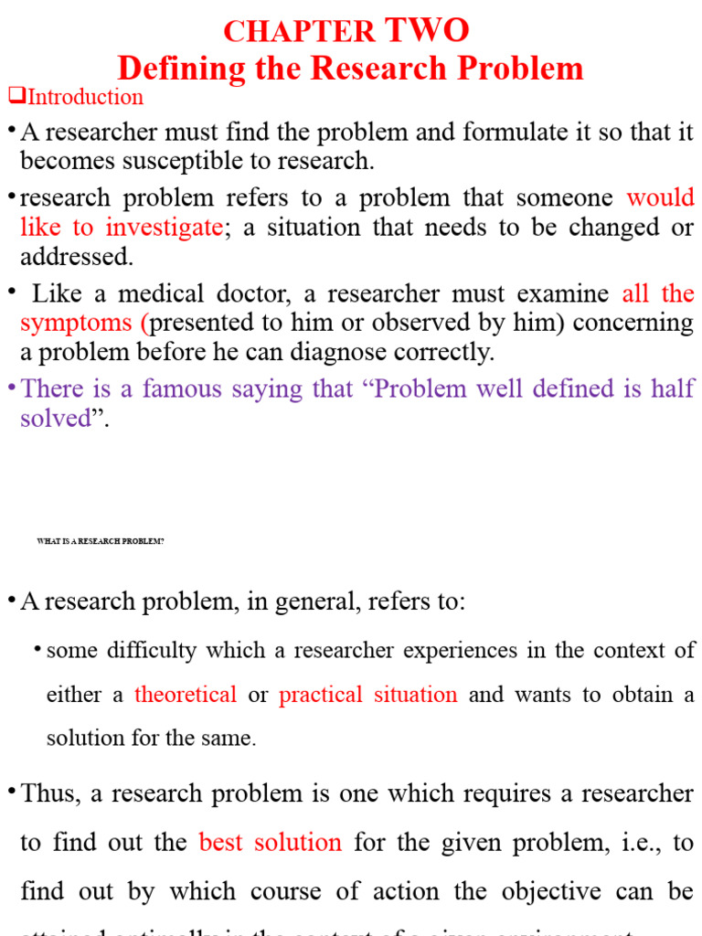 PPT Chapter 2 | PDF | Hypothesis | Type I And Type Ii Errors