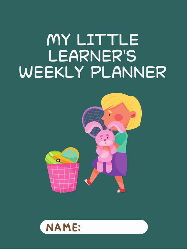 My Little Learner's Weekly Planner | PDF