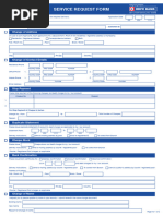 Account Service Request Form | PDF | Cheque | Debit Card