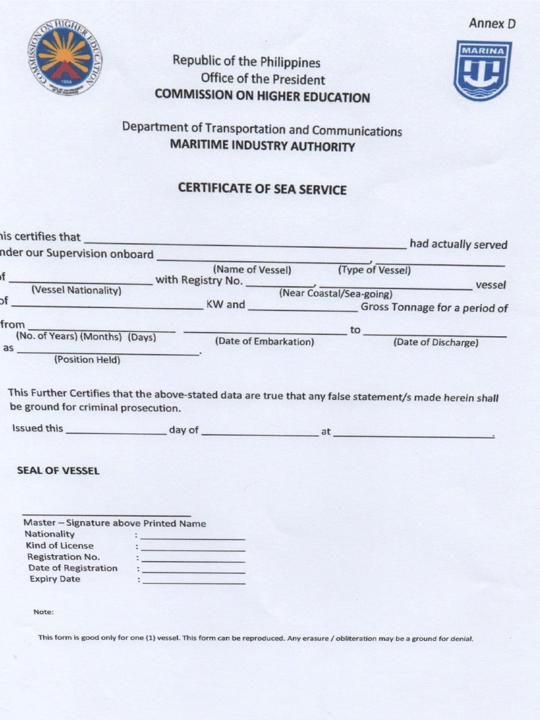 Sea Service | PDF