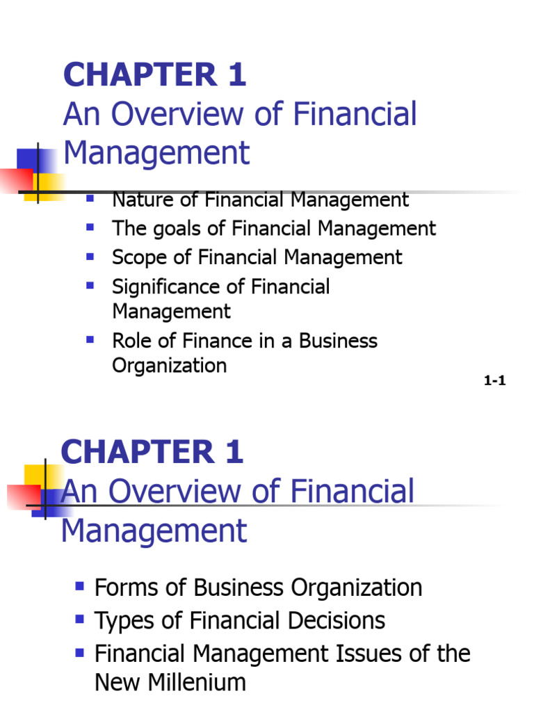 CHAPTER 1 Overview of Finance.1 | PDF | Financial Capital | Dividend