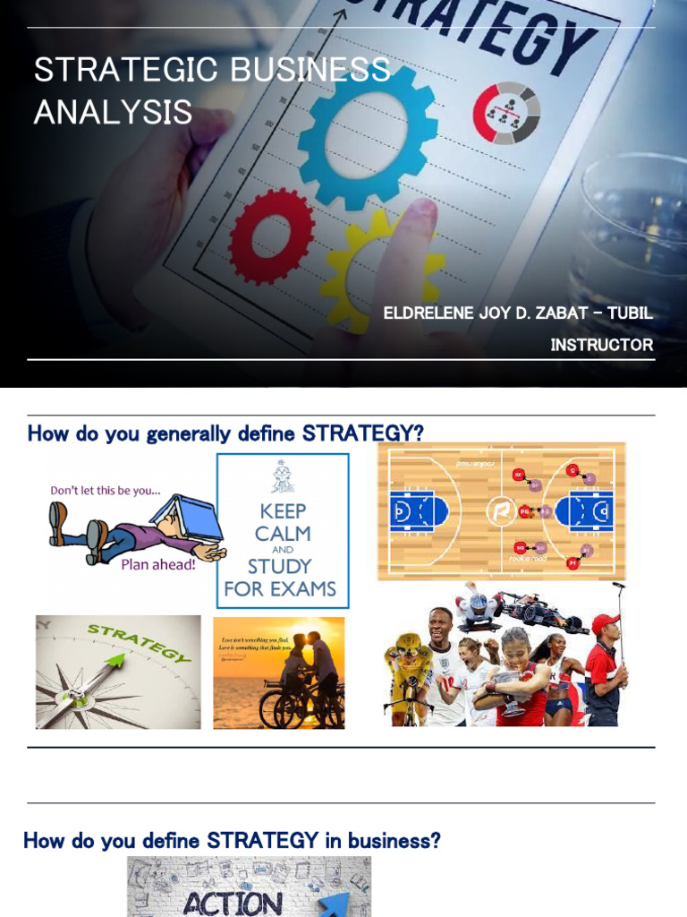 Intro Strategic Business Analysis 1 | PDF | Strategic Management | Business Analysis