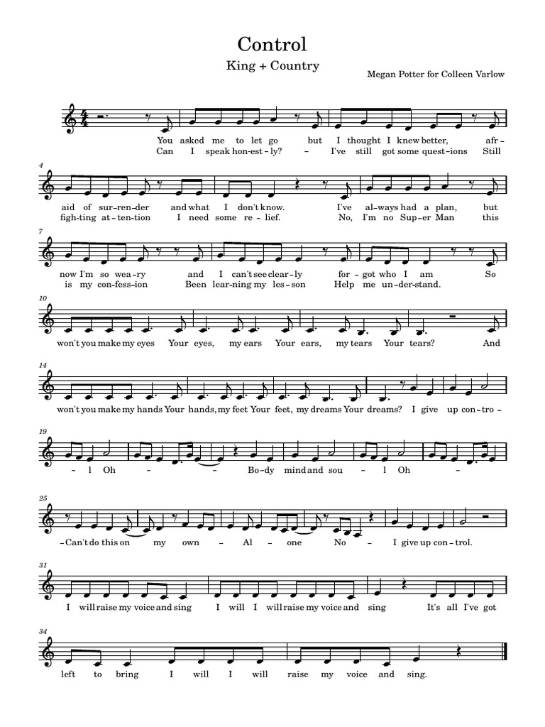 Control King and Country Colleen | PDF