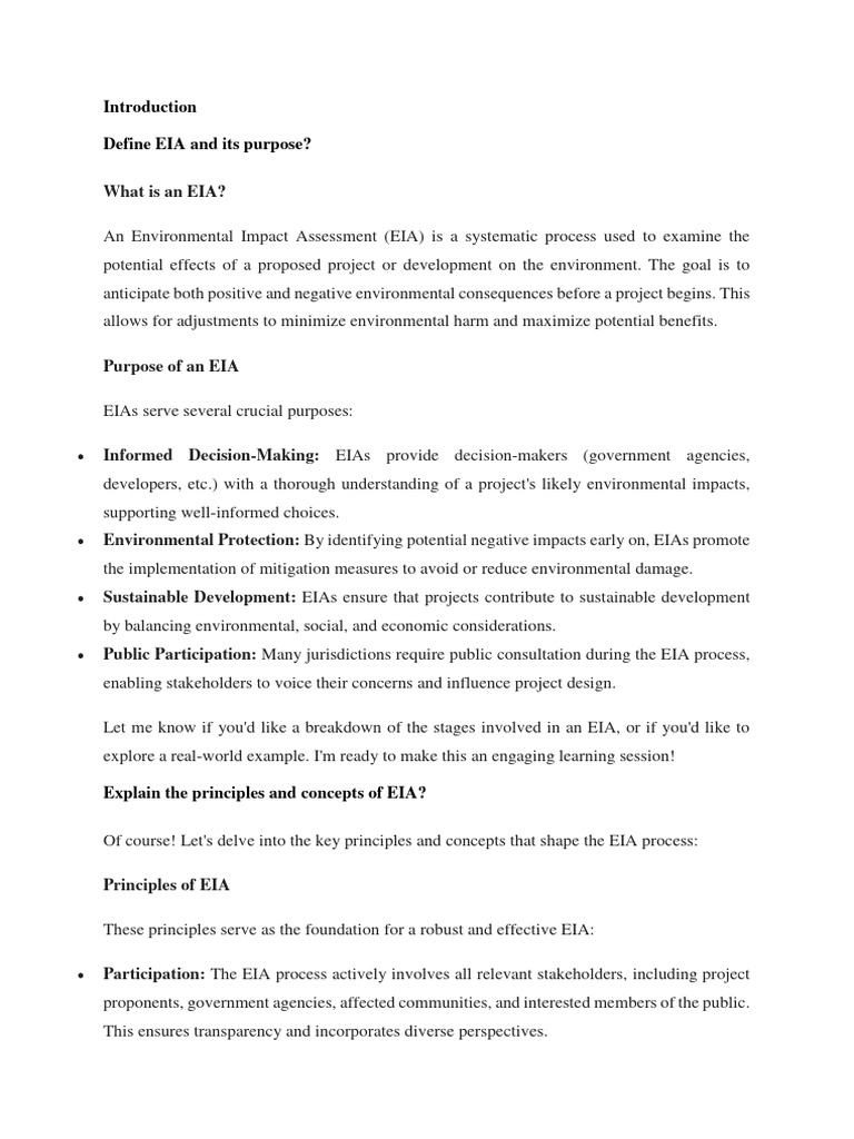 EIA Notes | Download Free PDF | Environmental Impact Assessment | Water