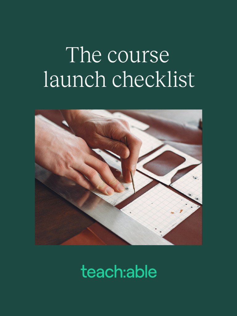 Course Launch Checklist V | PDF | Analytics | Computing