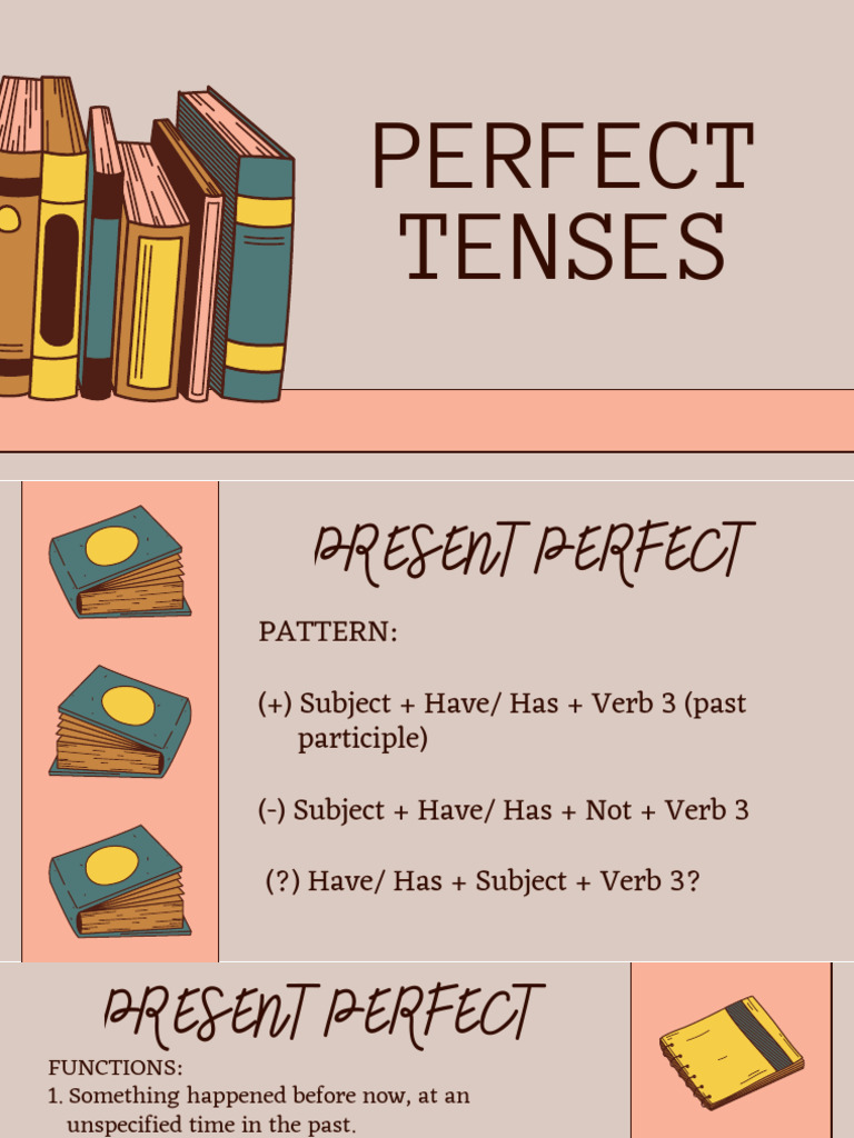 Perfect Simple Perfect Continuous Tenses | PDF | Language Families ...