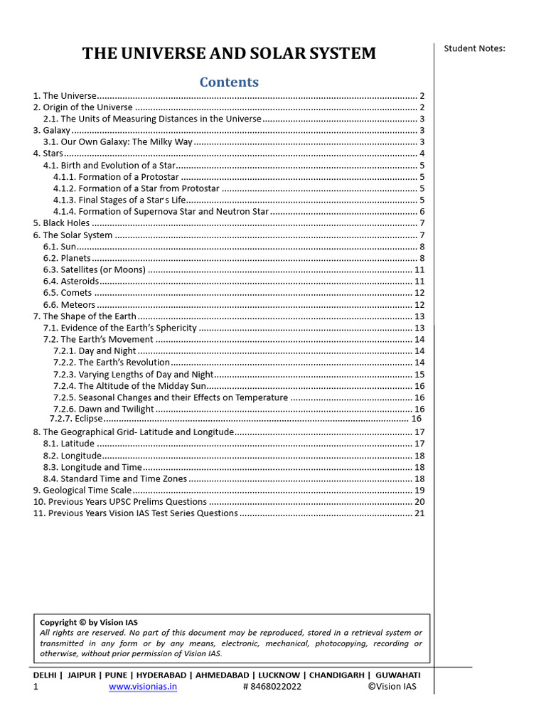 Universe and Solar System | PDF | Stars | Solar System
