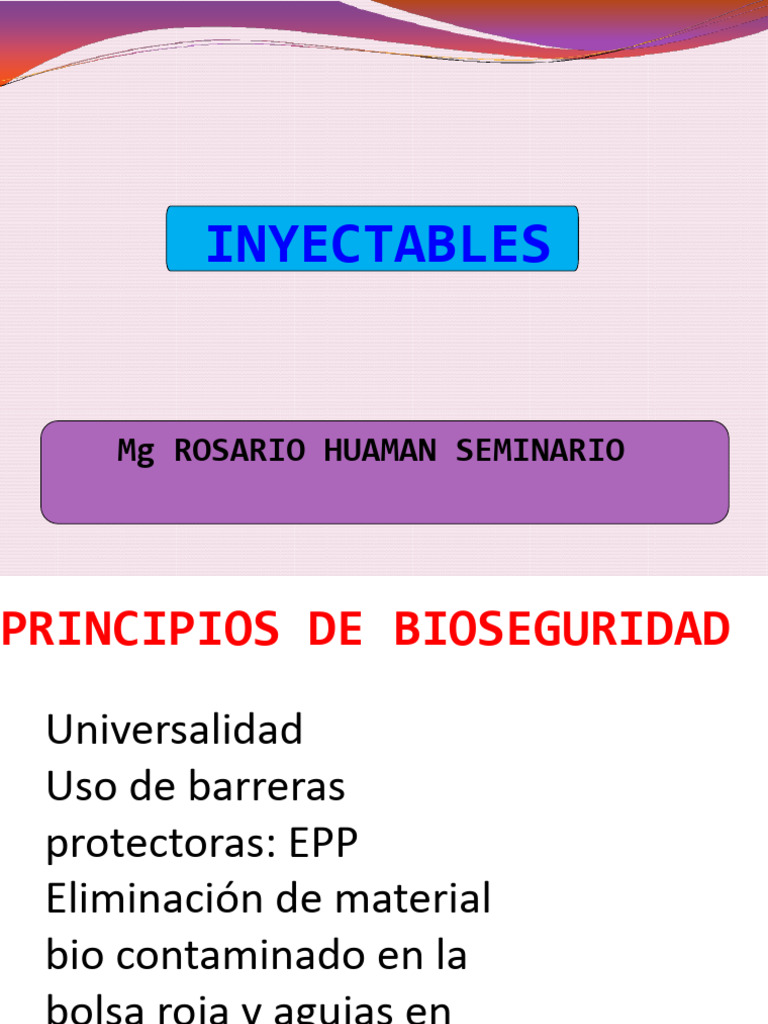 In Yec Tables | PDF | Inyección (medicina) | Medicina
