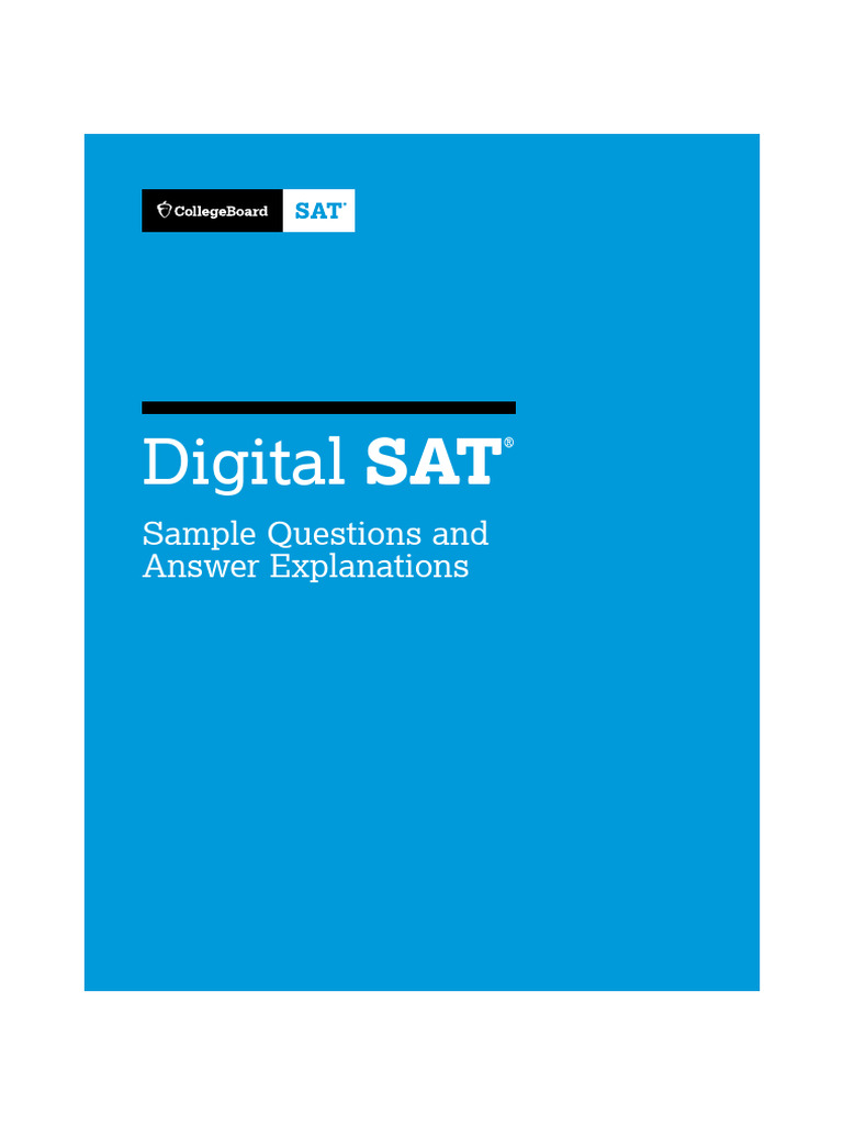 Digital Sat Practice Question | PDF | Function (Mathematics) | Equations