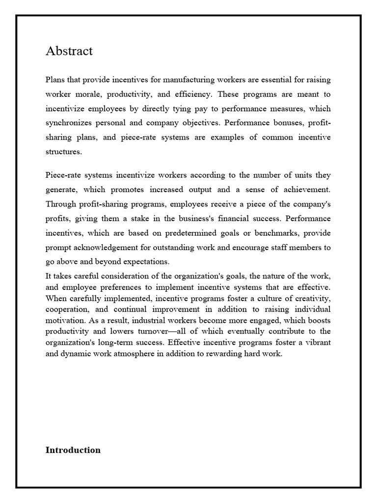Halsey and Rowan Incentive Plans Overview | PDF | Employment | Incentive