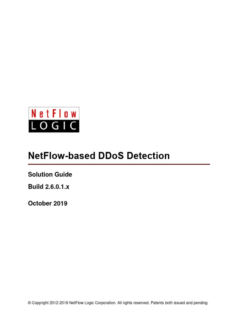 NetFlow-based DDoS Detection Solution Guide 2.6.0 | PDF | Transmission Control Protocol | Denial ...