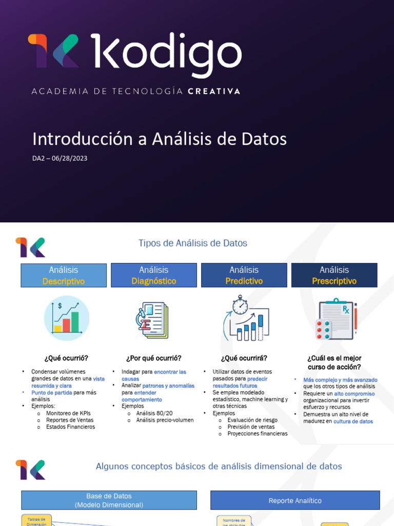 Material Clase 13 - Introducción A Análisis de Datos | PDF | Análisis de los datos | Bases de datos