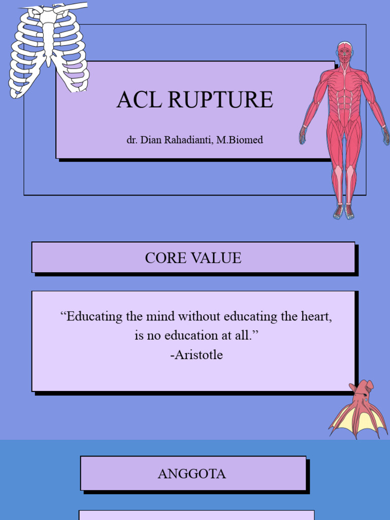 Epidemiologi dan Tatalaksana ACL Rupture | PDF