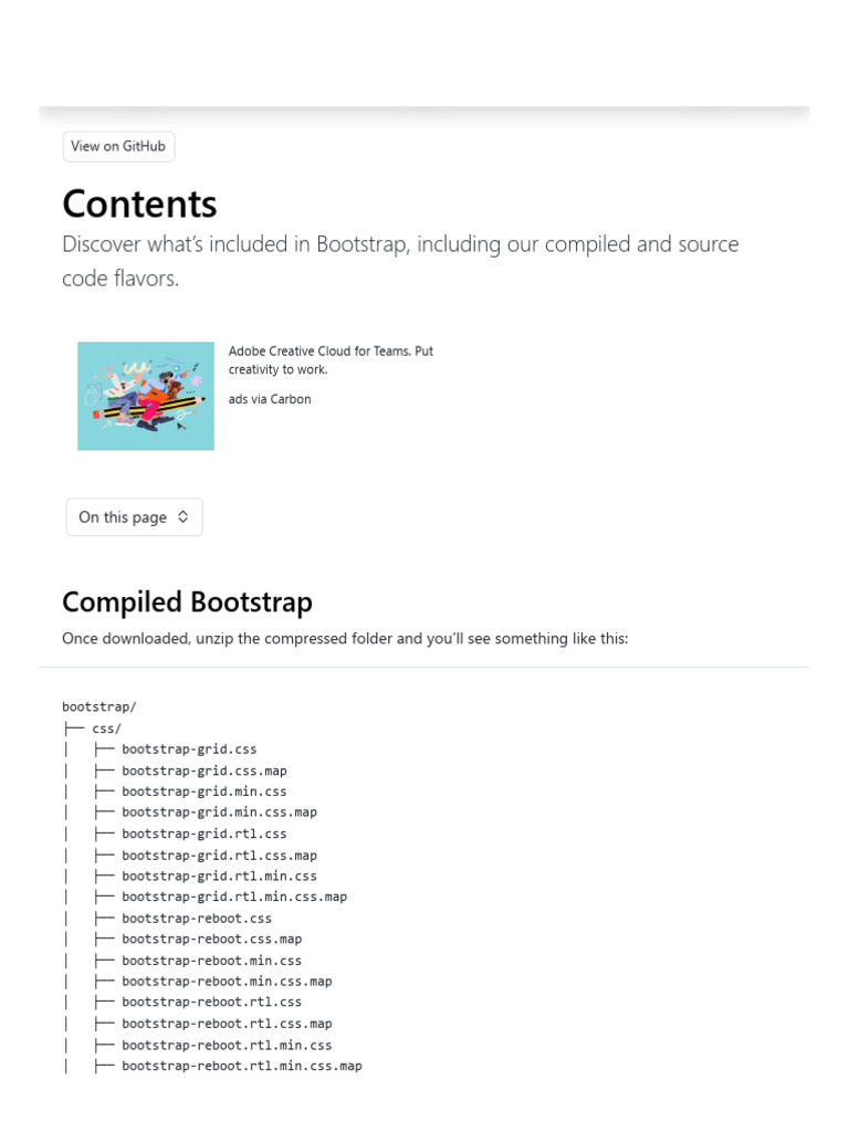 Contents Bootstrap v5.3 | PDF | Bootstrap (Front End Framework) | Software