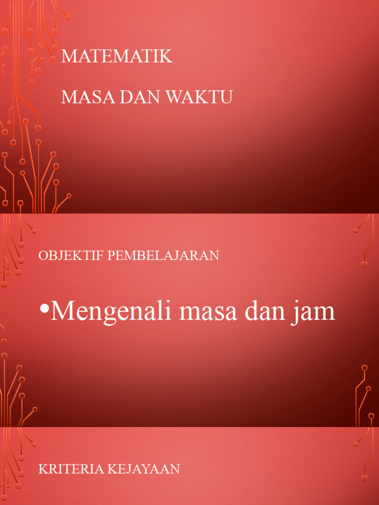 Mengenal Masa dan Jam untuk Anak | PDF