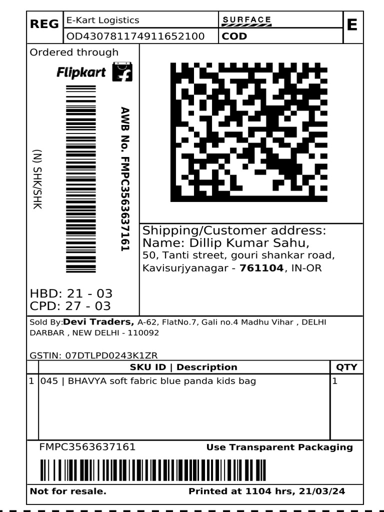 E-Kart Logistics Order Summary | PDF | Invoice | Government Finances