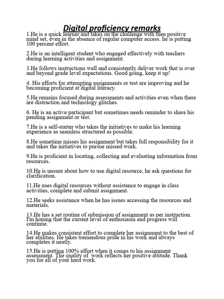 Digital Proficiency Report | PDF | Learning | Teachers