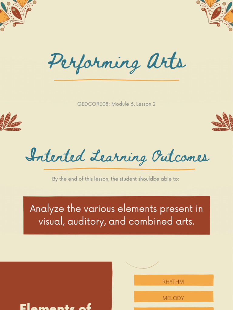 Performing Arts | PDF