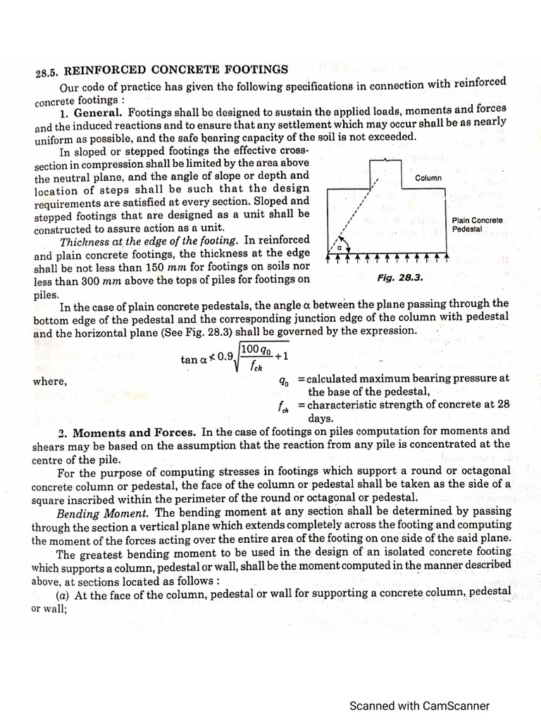 Footing Design | PDF