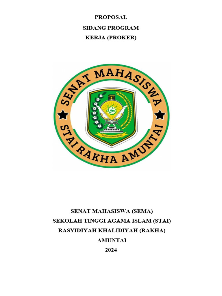 Proposal Sidang Program Kerja 2024 | PDF