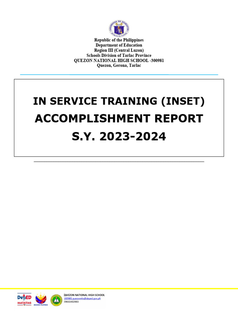 Inset Accomp.2022 | PDF | Behavior Modification | Cognition