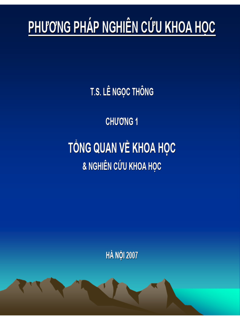 PPNCKH - Slide - Thay Thong | PDF