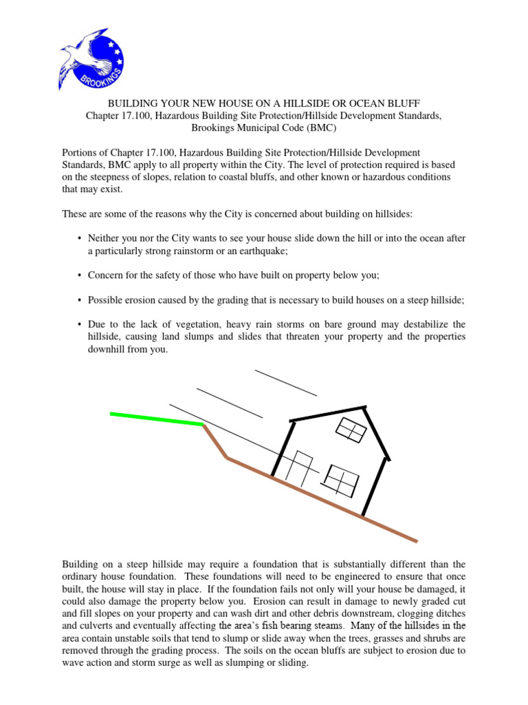 Hillside Development Guidelines | PDF | Surface Runoff | Drainage