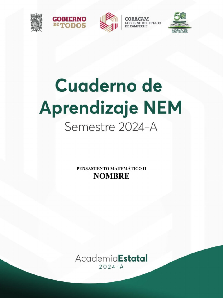 5 Cuadernillo de Aprendizaje Final | PDF | Pensamiento | Ecuaciones