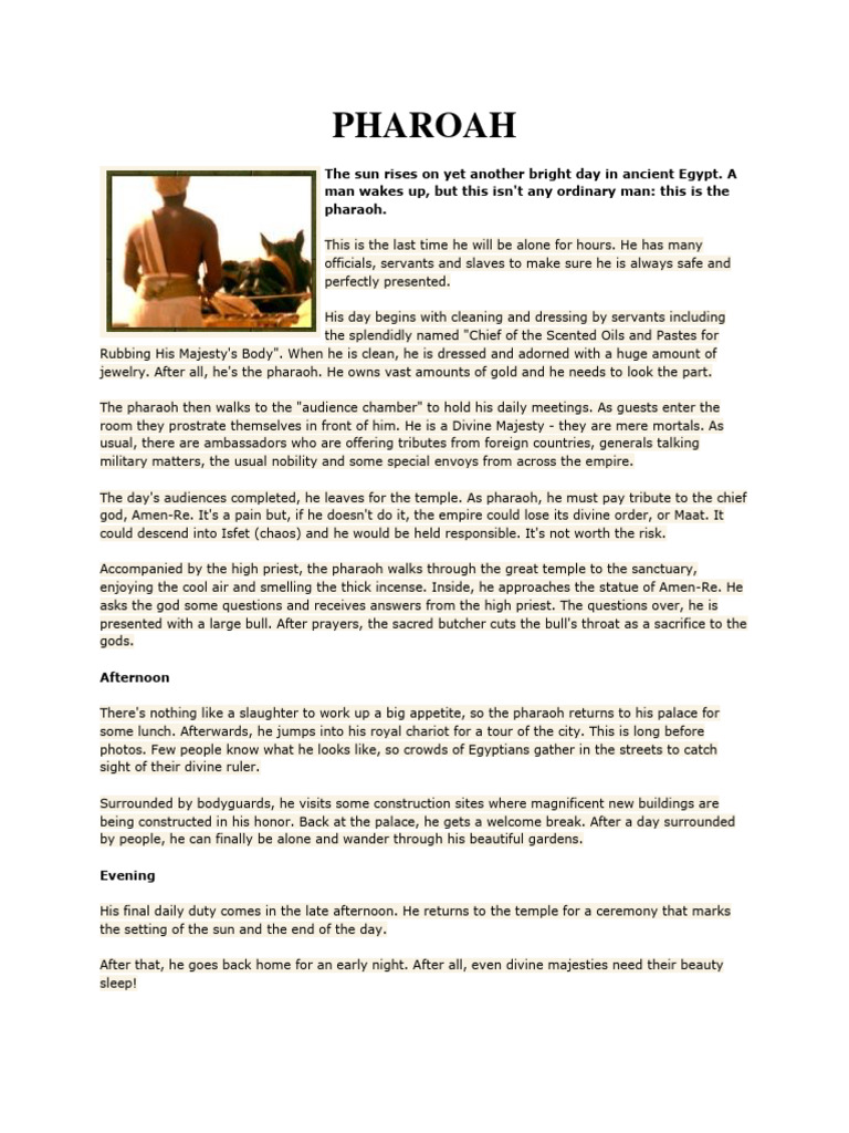 Egyptian Society | PDF | Ancient Egypt | Pharaoh