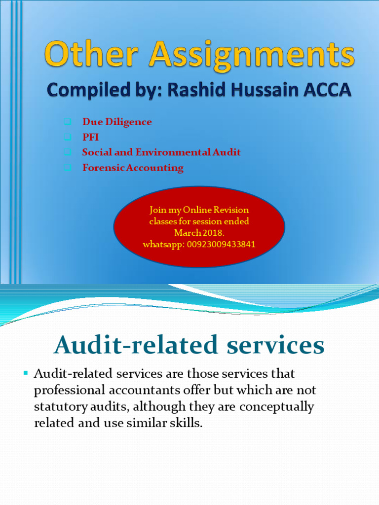Other Assignments | PDF | Audit | Performance Indicator