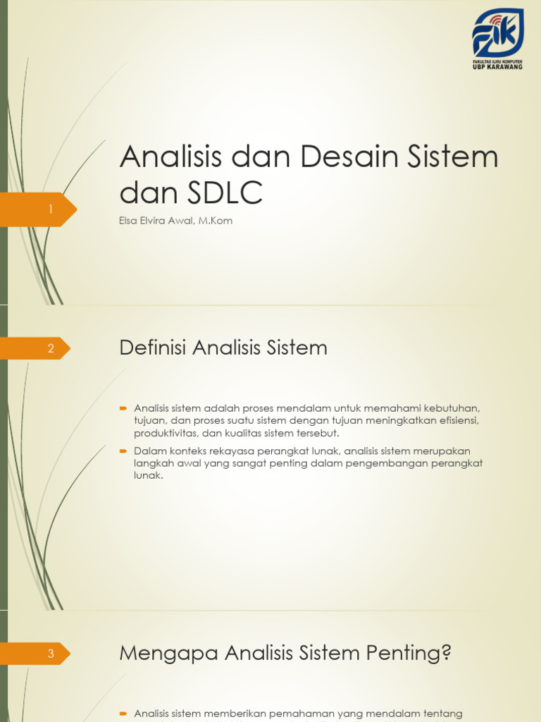 Pertemuan 2 3 - Analisis Dan Desain Sistem SDLC | PDF