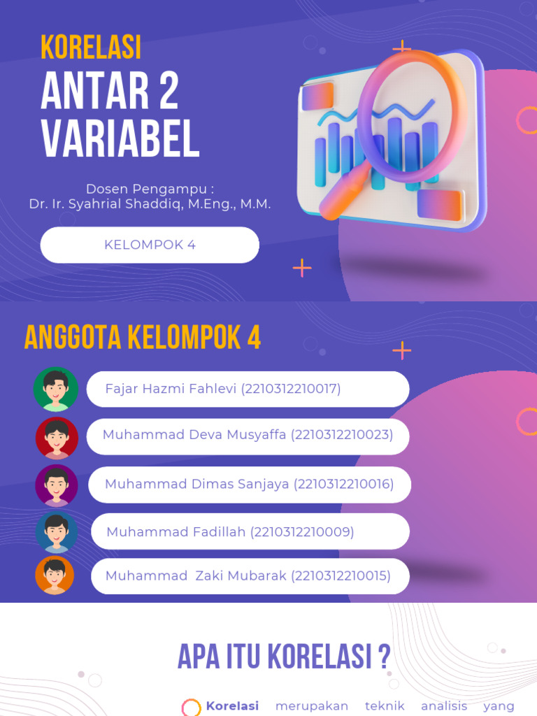 Kelompok 4 Materi Korelasi Antar 2 Variabel | PDF