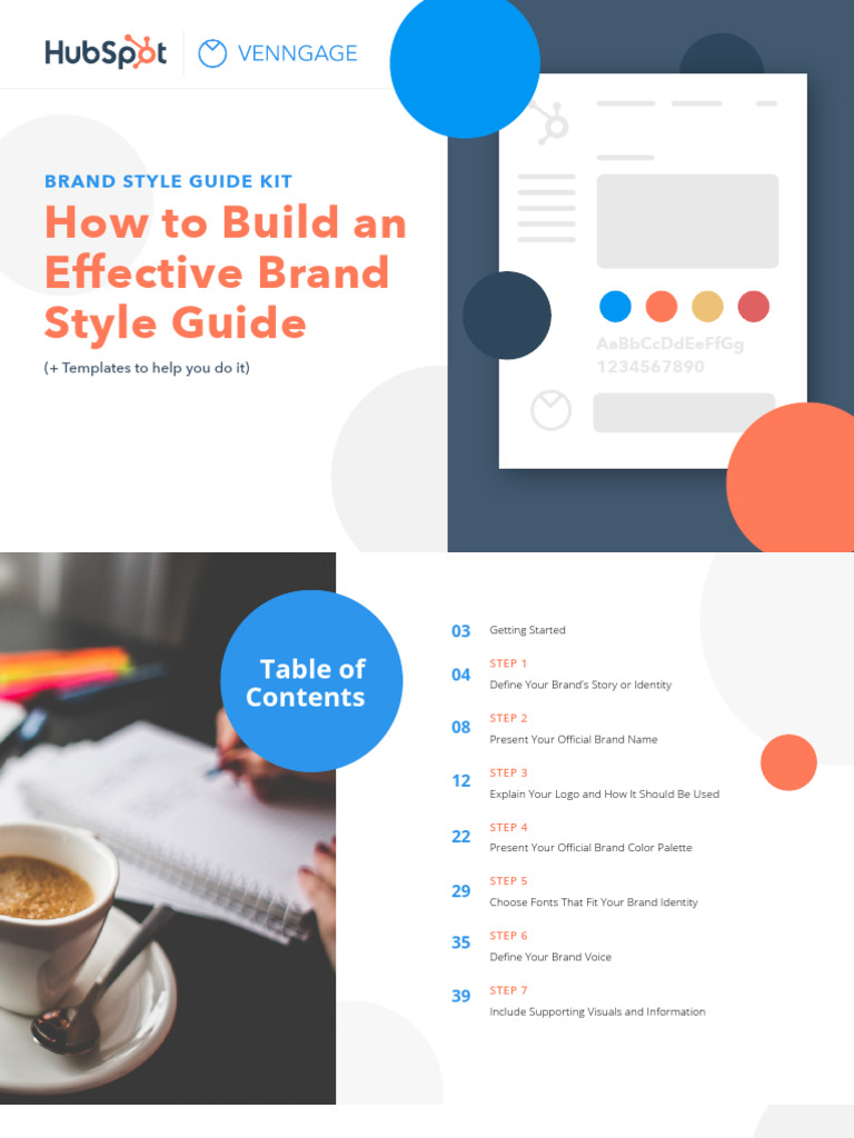 How To Create A Brand Style Guide - HubSpot Venngage Ebook TEMPLATES ...