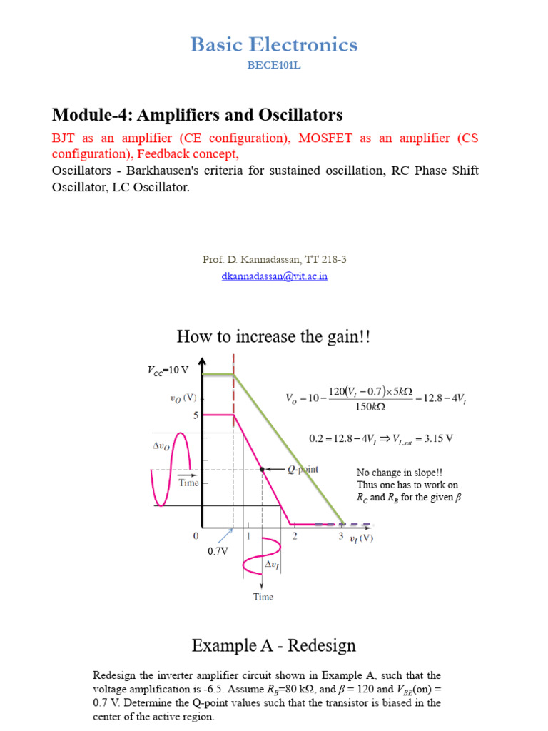 15-BJT As An Amplifier (CE Configuration) ,-05!03!2024 | PDF | Amplifier | Bipolar Junction ...