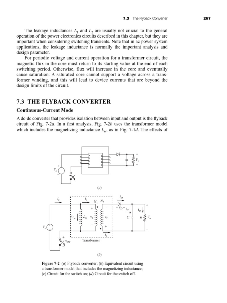 Flyback Converter Design and Analysis | PDF | Power Supply | Inductance