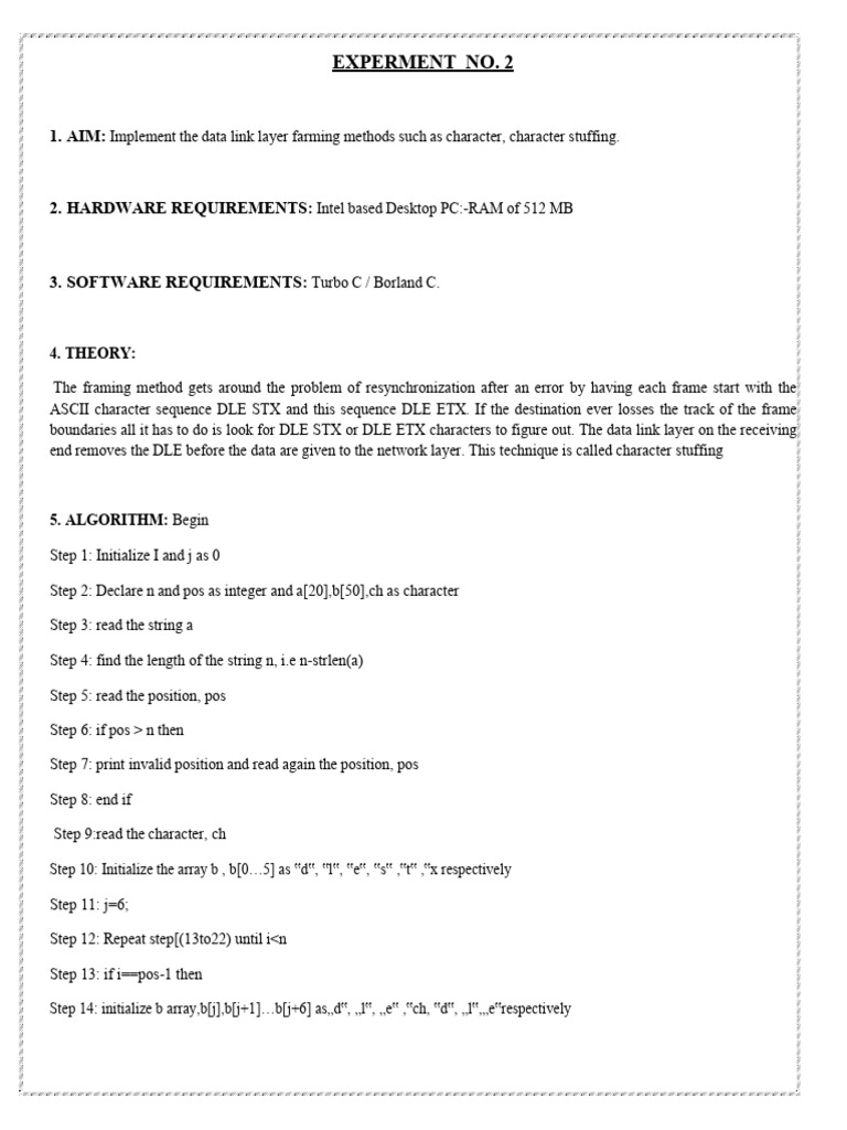 Character Stuffing | PDF | String (Computer Science) | Computer Programming