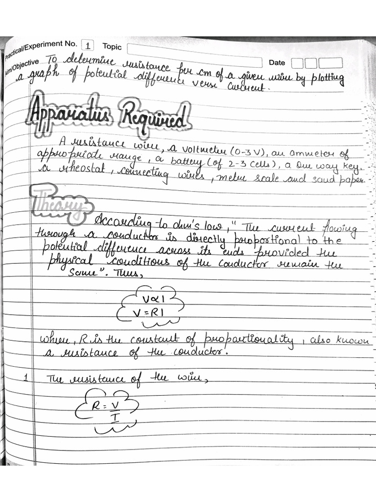 Physics Experiment File 23-24 | PDF