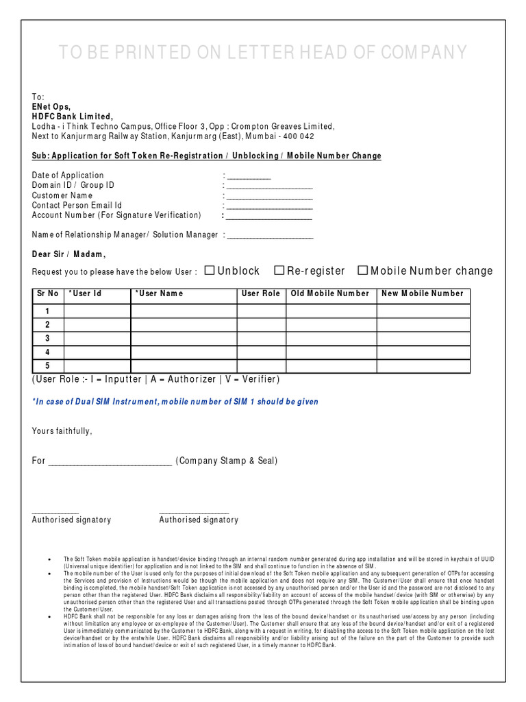 Soft Token Unblock New | PDF | Mobile Phones | Mobile App