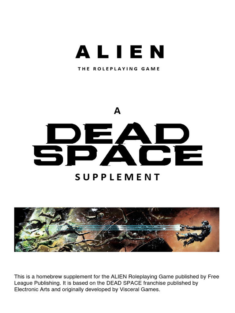 Alien RPG - Dead Space | PDF | Navies