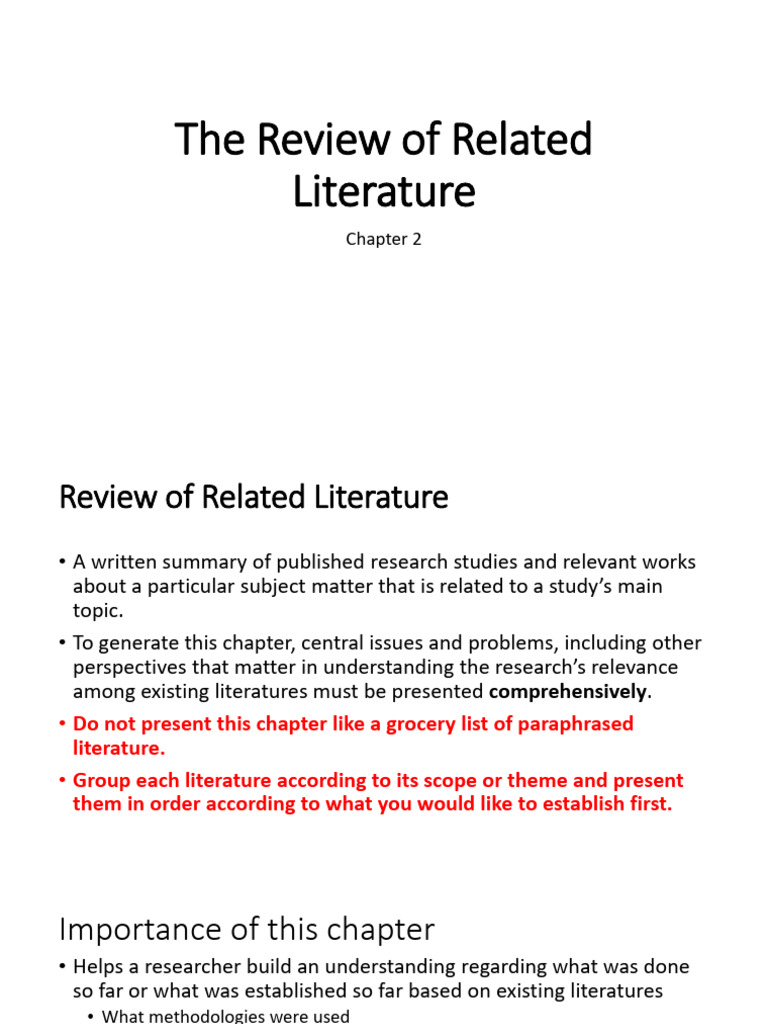 Writing a Comprehensive RRL Guide | PDF | Primary Sources | Academic ...