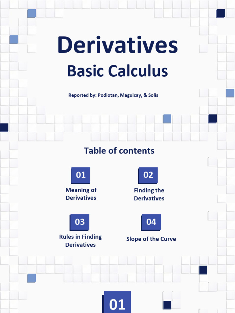 Basic Cal Derivatives | PDF | Derivative | Slope